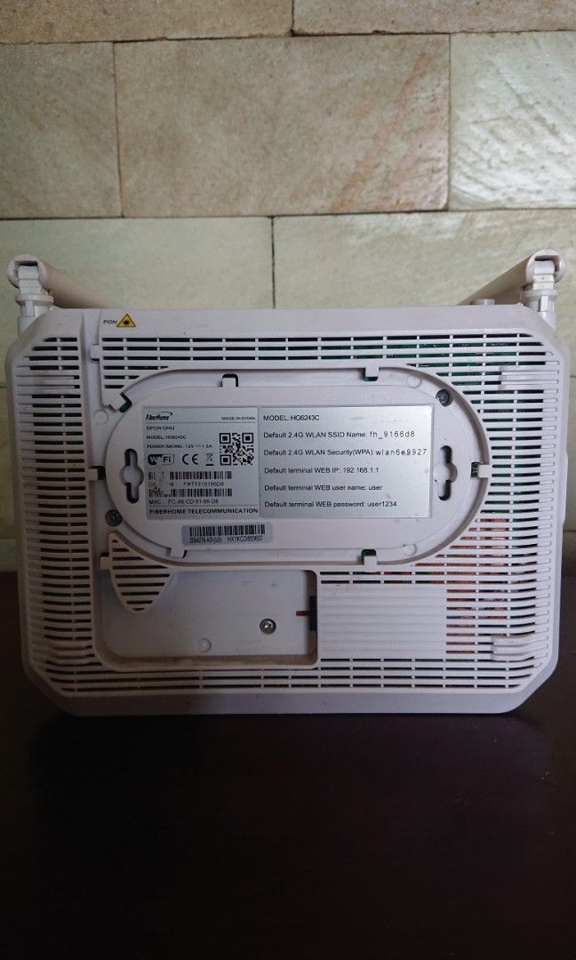 Jual Router FIBERHOME Modem ONT GPON HG6243C Pon Biru (Test Nyala ...