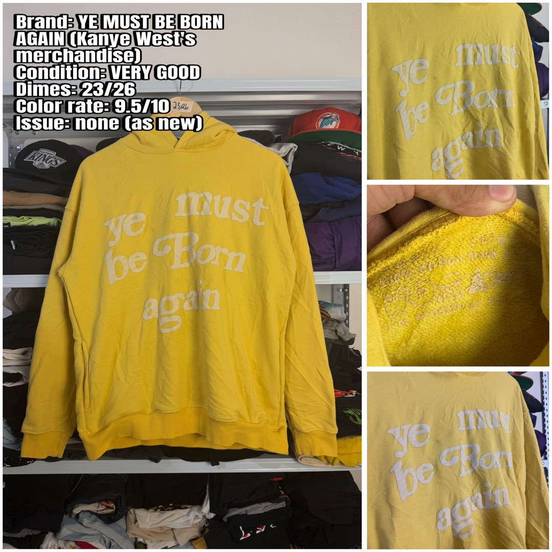 Kanye Merch Ye Must be Born Again, Men's Fashion, Tops & Sets, Hoodies ...