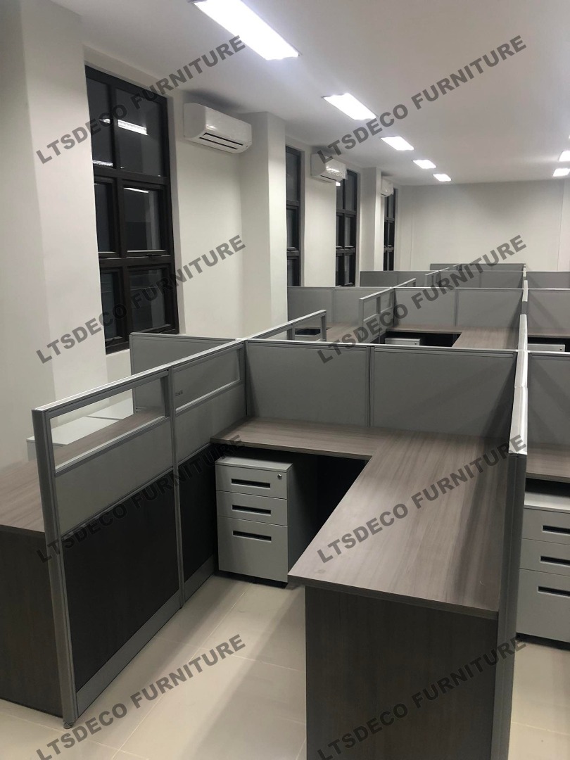 L SHAPE CUSTOMIZED TABLE | OFFICE PARTITION, Furniture & Home Living ...