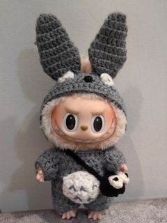 Labubu winnie the pooh cloth, Hobbies & Toys, Toys & Games on Carousell