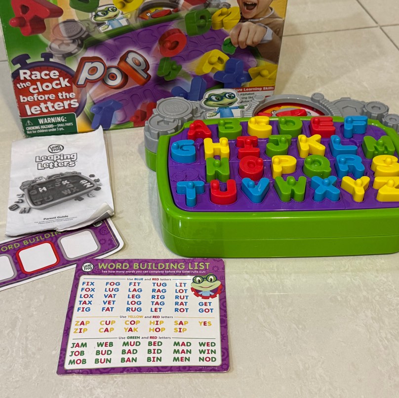 LeapFrog Letter Factory Leaping Letters, Hobbies & Toys, Toys & Games ...