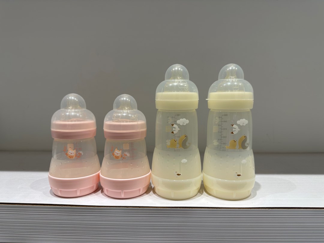 MAM Milk Bottles (4), Babies & Kids, Nursing & Feeding, Breastfeeding ...