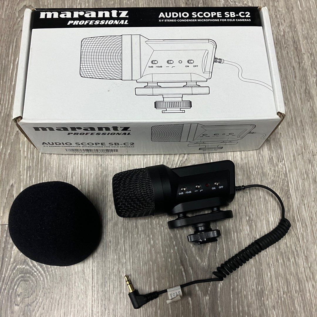 Marantz Camera Mounted Stereo Mic SB-C2, Audio, Microphones on Carousell