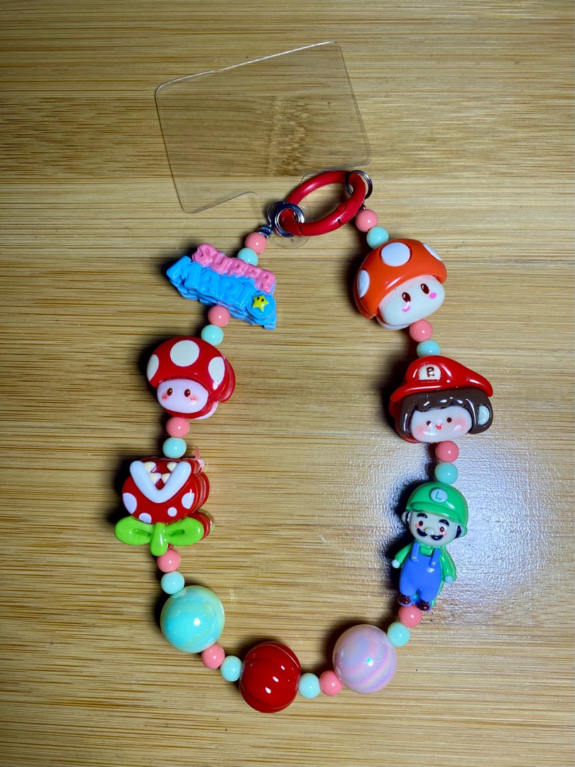 Mario Bros Luigi Phone Chain, Mobile Phones & Gadgets, Mobile & Gadget ...
