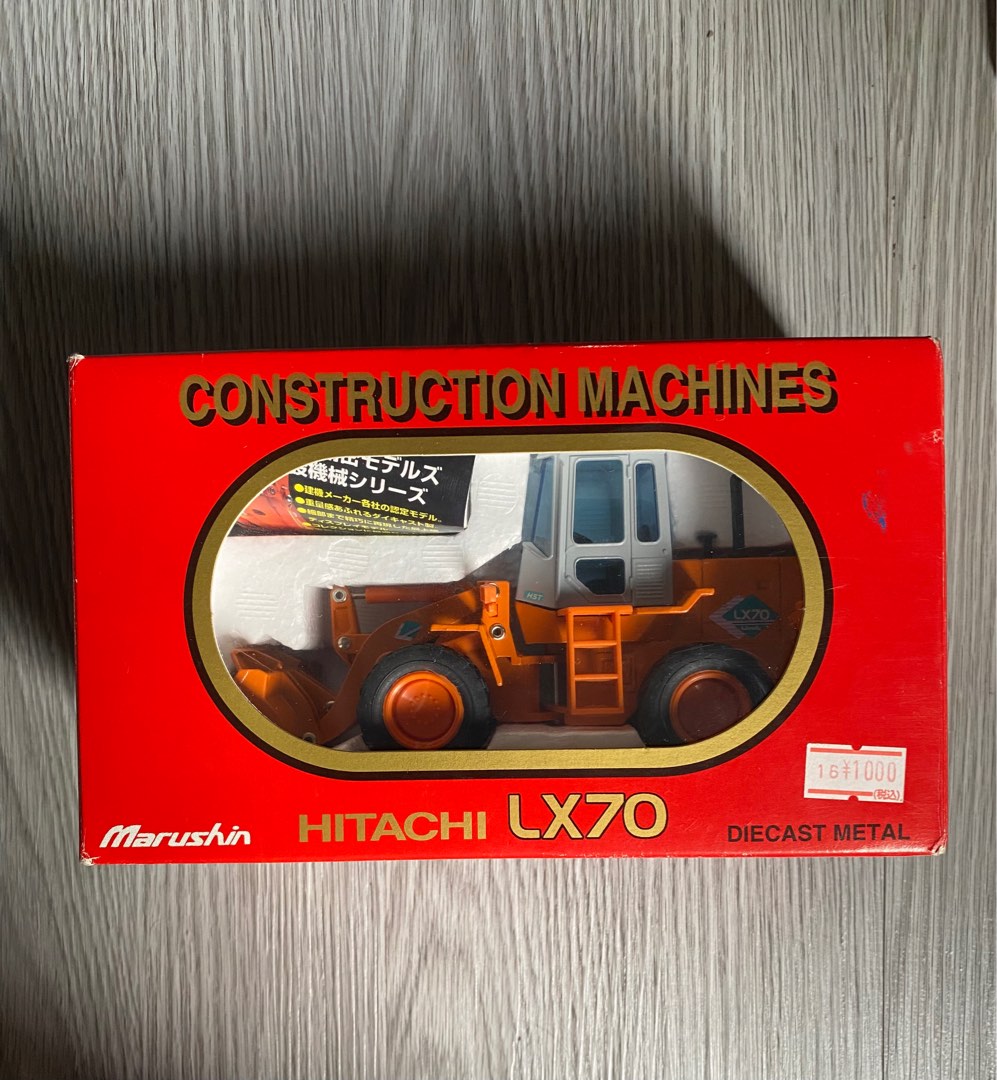 Marushin Hitachi Landy Wheel Loader LX70 Diecast Metal Series 02 S=1/40 ...