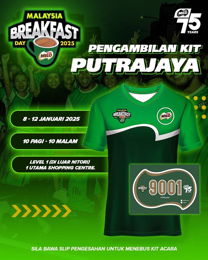 Milo Breakfast Day 2025 (Event Tshirt), Men's Fashion, Activewear on ...