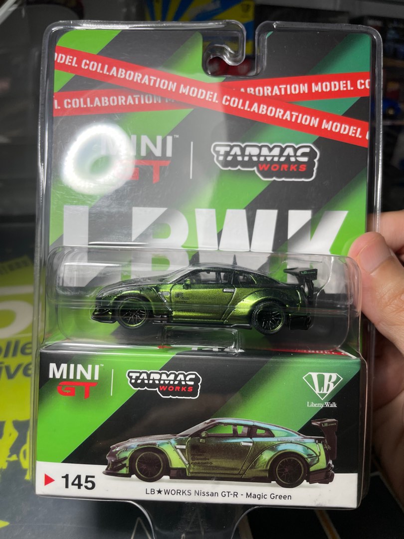 Mini gt X tarmac works LB WORKS Nissan GTR r35 lbwk magic green ...