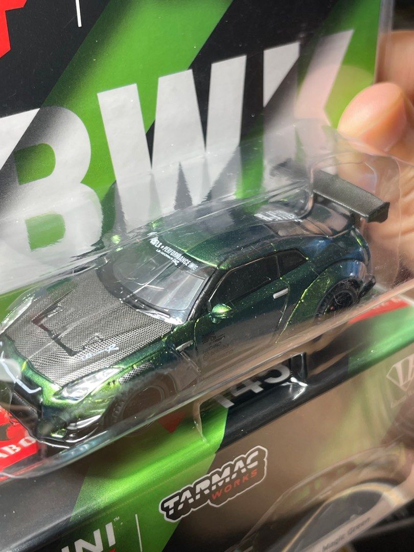 Mini gt X tarmac works LB WORKS Nissan GTR r35 lbwk magic green ...