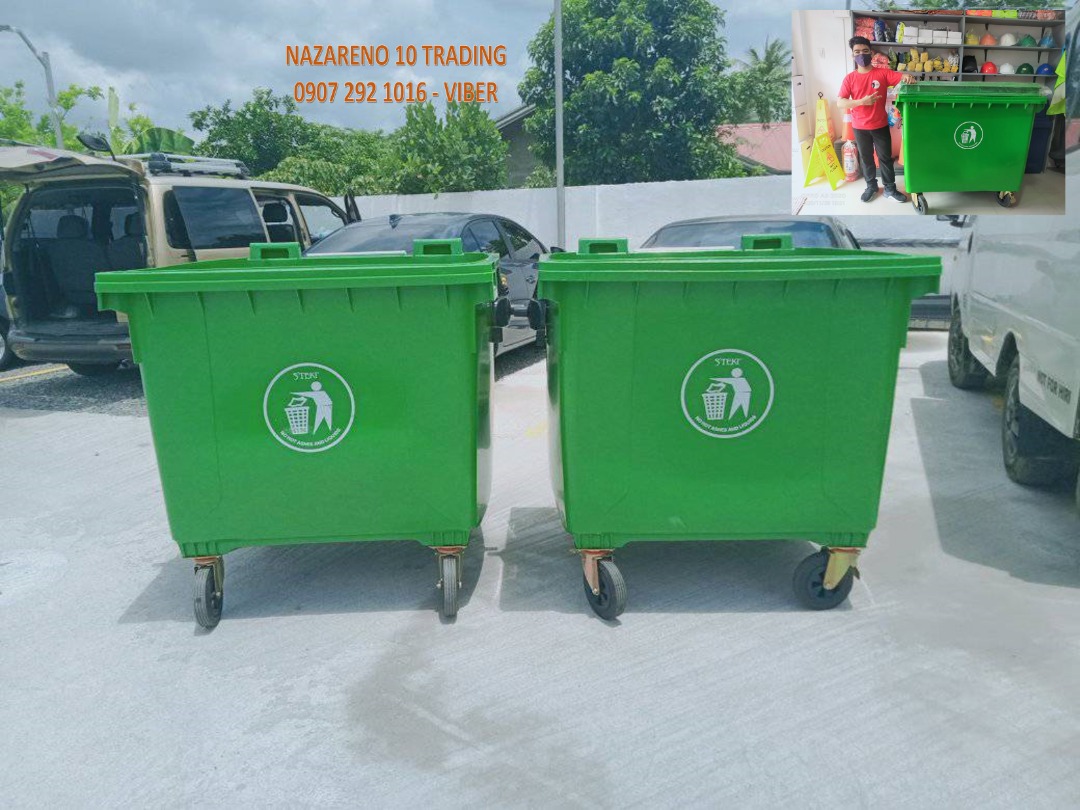Mobile Trash bin w/wheels 1100Liters 728, Commercial & Industrial ...