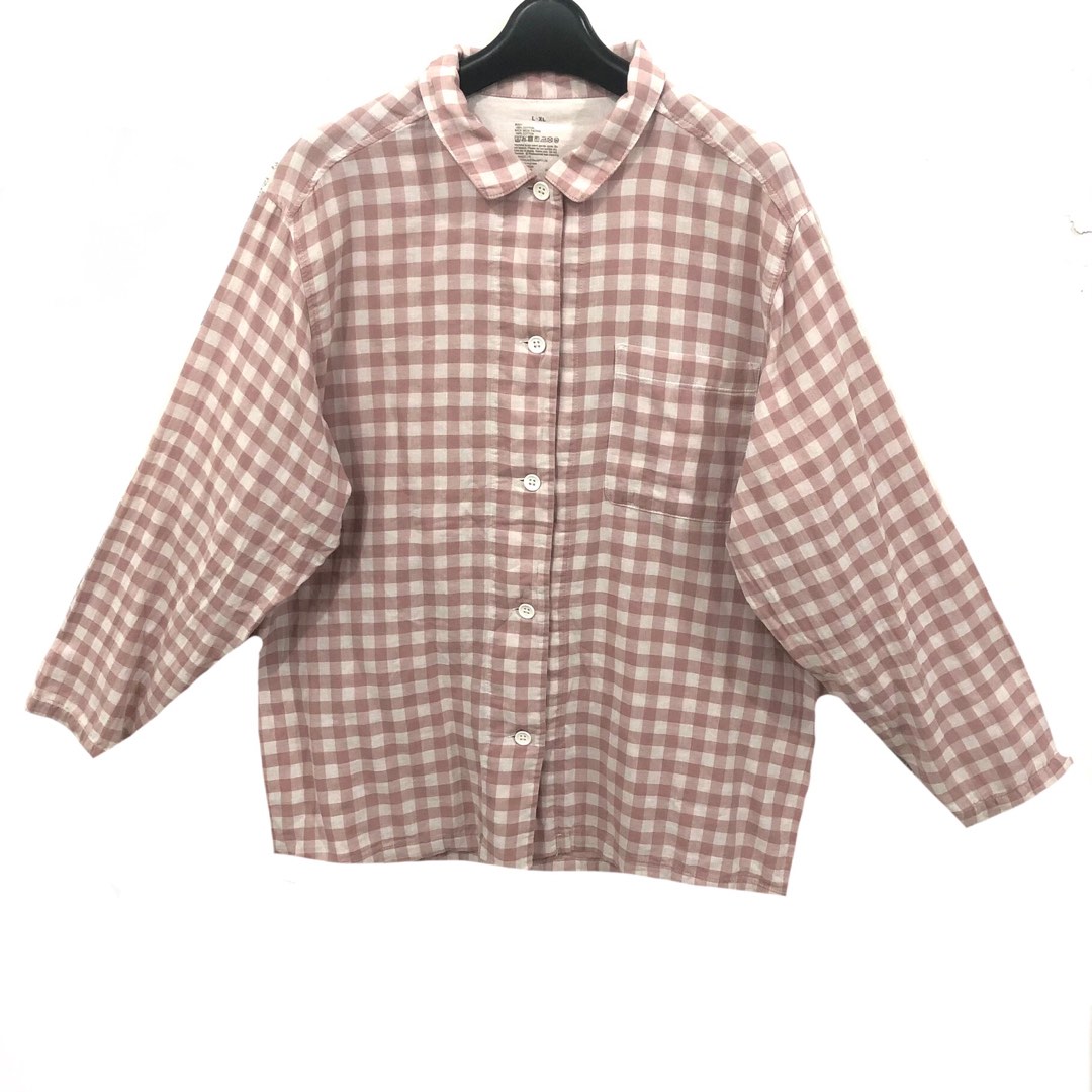 Muji 100% Organic Cotton Soft Womens Essential Wear, Women's Fashion, Tops, Shirts on Carousell