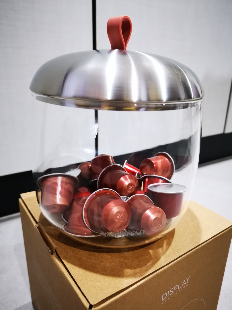Nespresso Capsule Dispenser (LUME Mia Glass Storage), Furniture & Home ...
