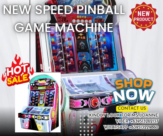 New Speed Pinball Coin Operated Arcade Redemption Game Machine ...