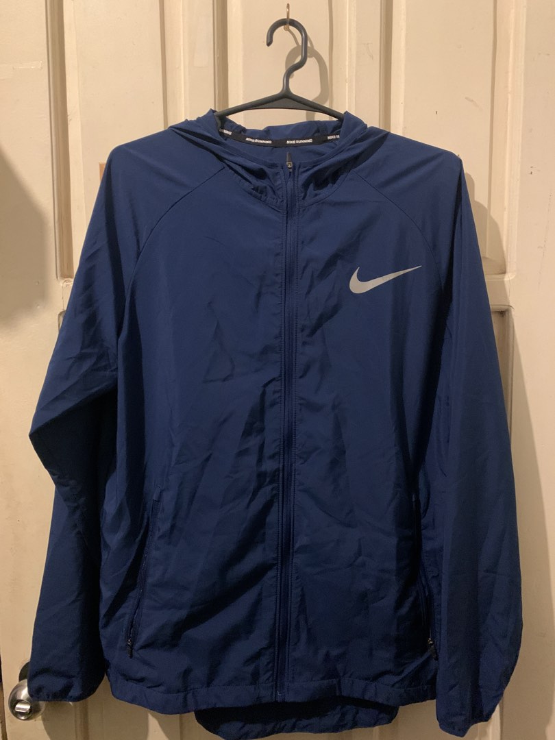 NIKE RUNNING JACKET (BLUE), Men's Fashion, Coats, Jackets and Outerwear ...