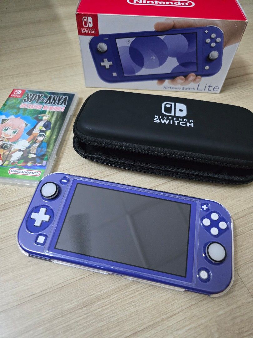Nintendo Switch Lite [Blue] Full Set with box, Video Gaming, Video Game ...