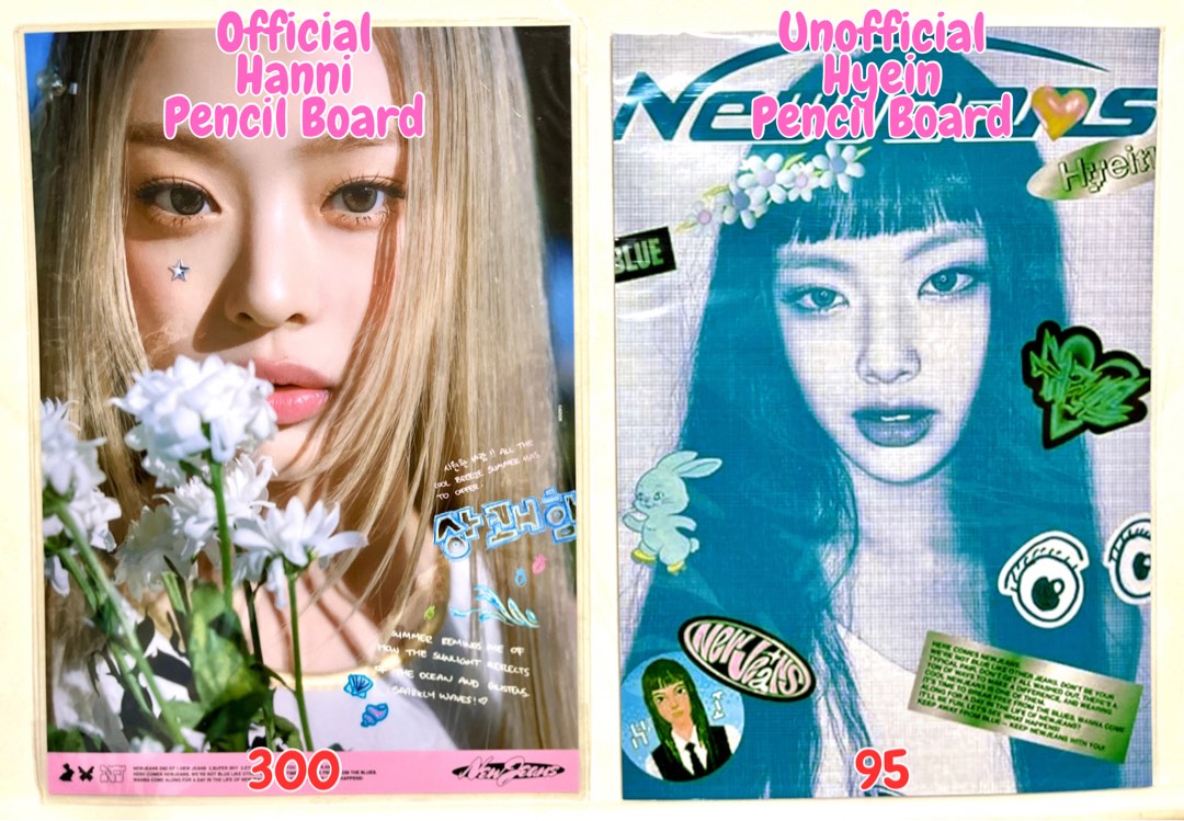 Official and Unofficial NewJeans Pencil Board, Hobbies & Toys ...