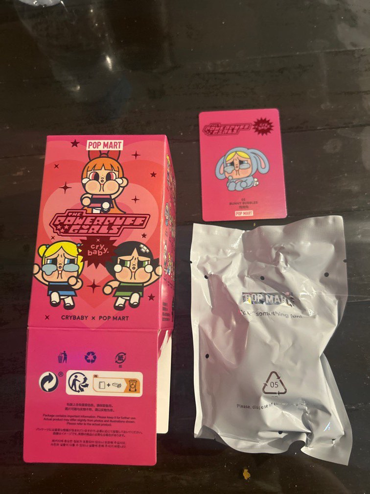 Pop mart Powerpuff girls cry baby, bunny blossom, Hobbies & Toys, Toys ...