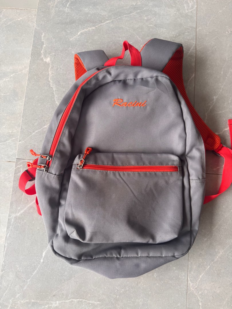 Racini Bag Pack Gray, Men's Fashion, Bags, Backpacks on Carousell