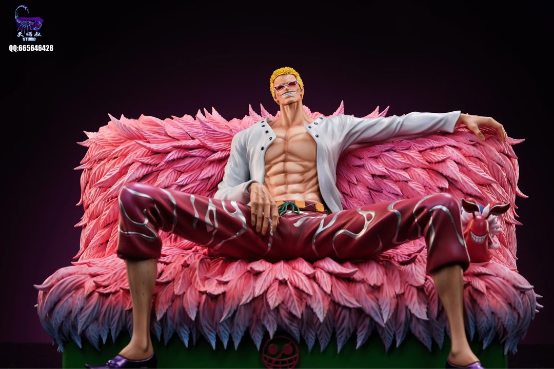 RESIN - Pre Order - One Piece (OP) - Tian Xie She studio - Donquixote Doflamingo (Doffy) sitting ...