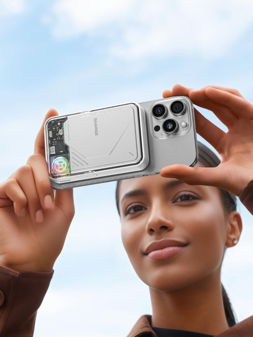 SHARGE ICEMAG 2 MagSafe Power Bank, 15W Qi2 Magnetic Portable Charger ...