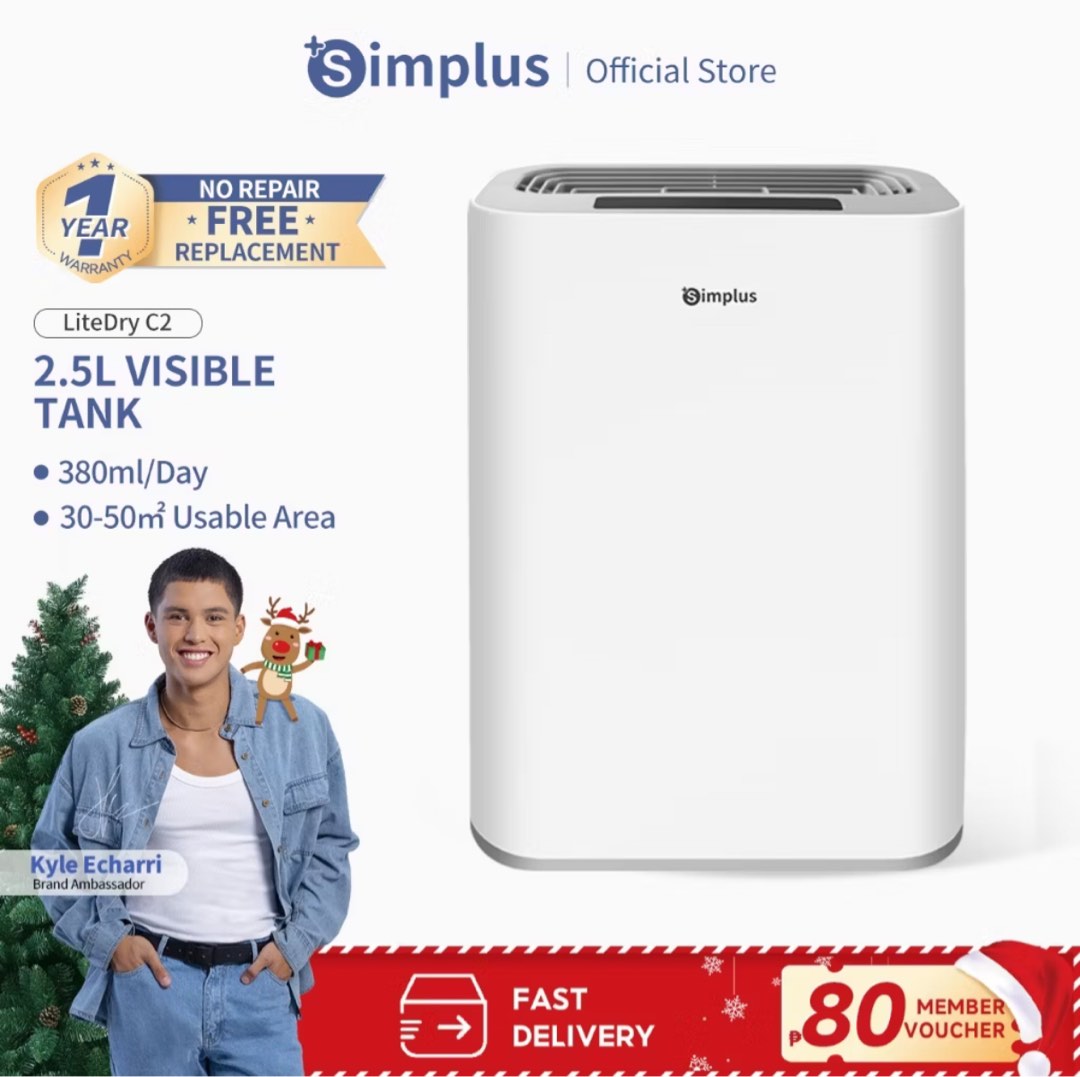 Simplus Dehumidifier 2.5L, TV & Home Appliances, Air Conditioning and Heating on Carousell