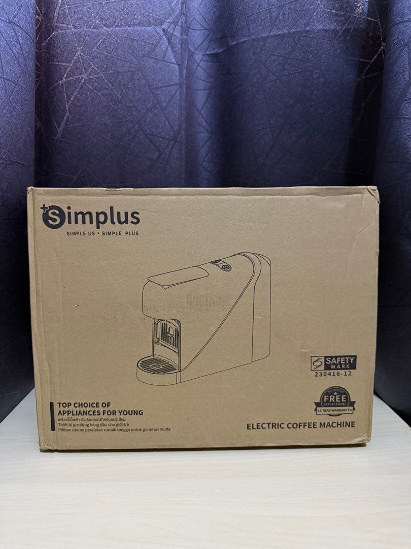 Simplus Electric Coffee Machine (New), TV & Home Appliances, Kitchen ...