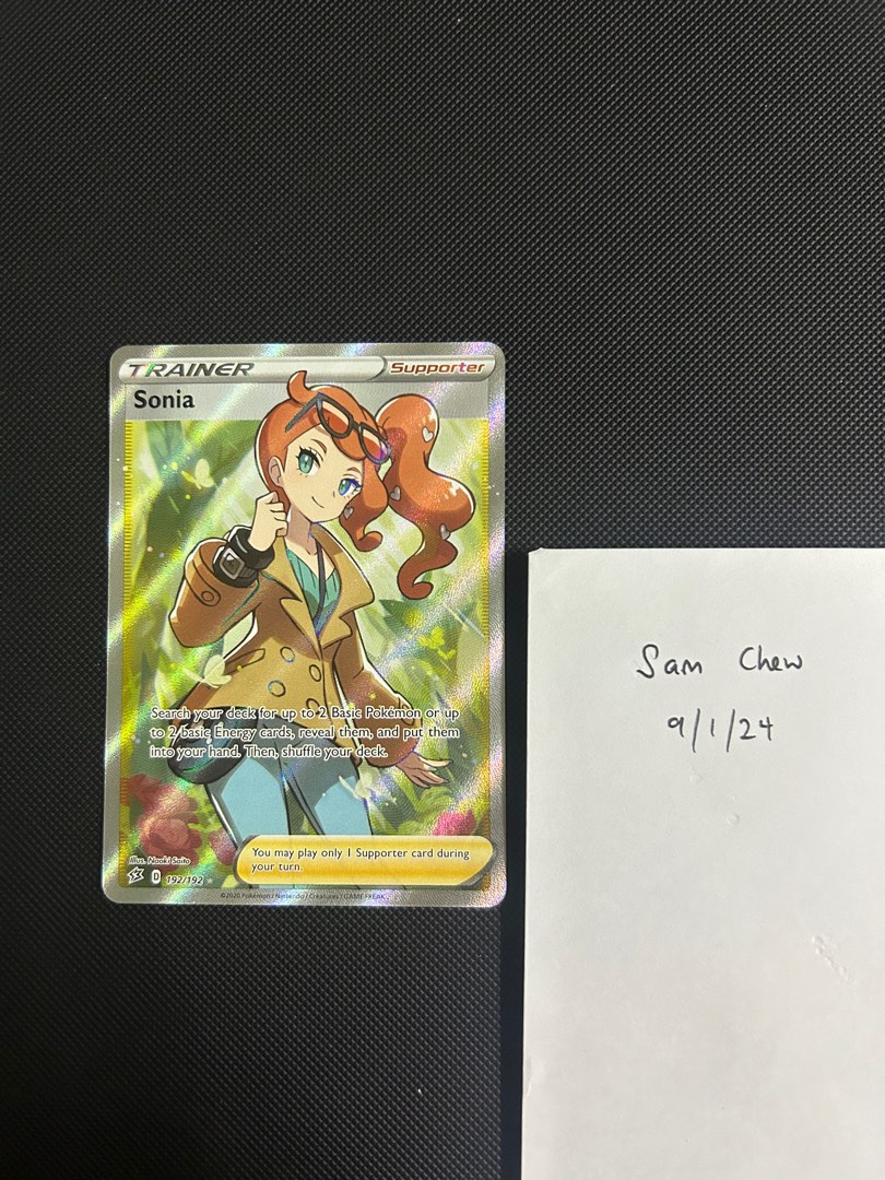 Sonia Full Art Pokémon Tcg, Hobbies & Toys, Toys & Games on Carousell