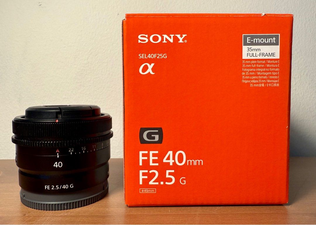 Sony FE 40mm F2.5 G lens, Photography, Lens & Kits on Carousell