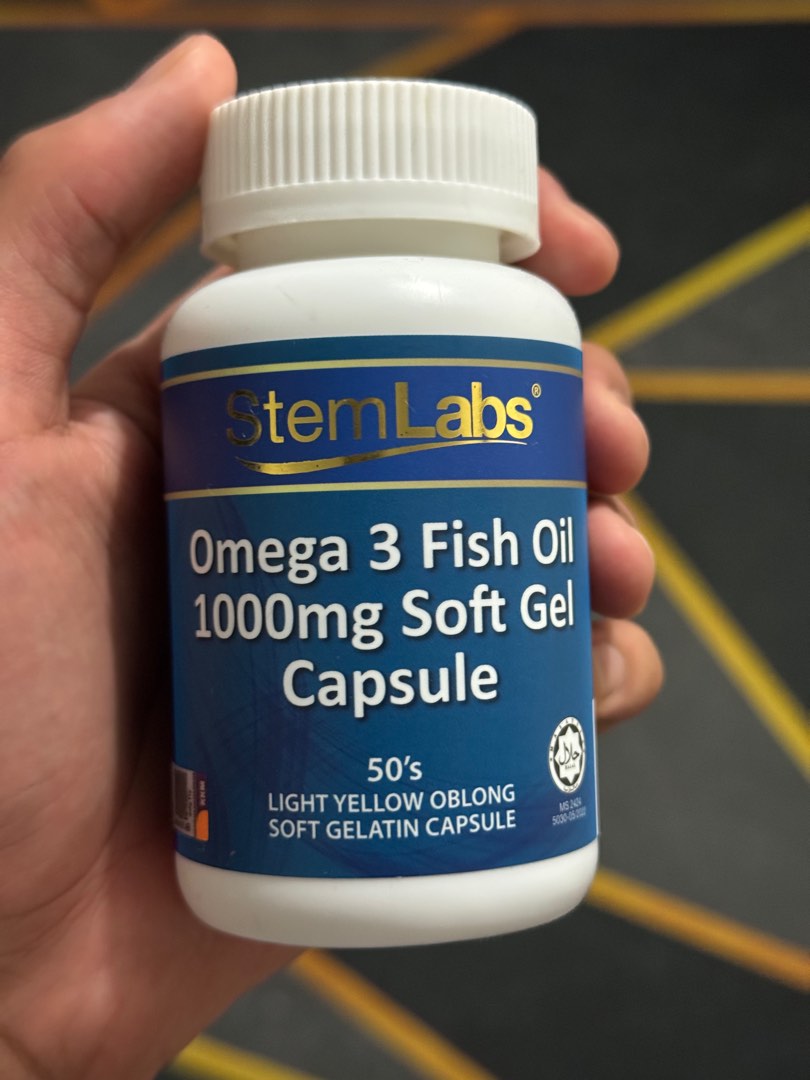 StemLabs Omega 3 Fish Oil 1000mg, Health & Nutrition, Health Supplements, Vitamins & Supplements ...