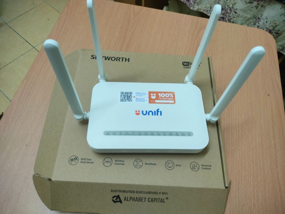 Unifi Combo AX3000 Router GN630V Skyworth, Computers & Tech, Parts ...