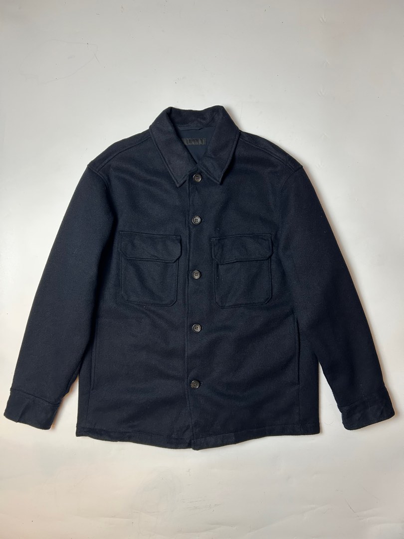 UNIQLO BUTTON UP WORK JACKET, Men's Fashion, Coats, Jackets and ...