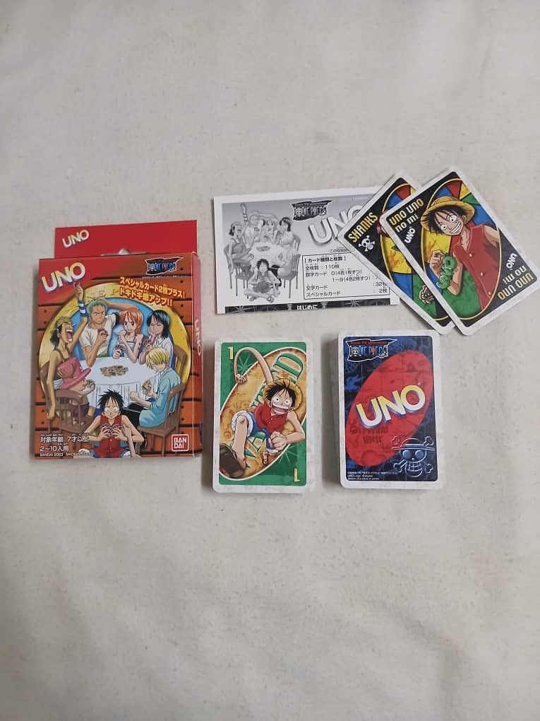 UNO One Piece Mattel Bandai [ 2003 ], Hobbies & Toys, Toys & Games on ...