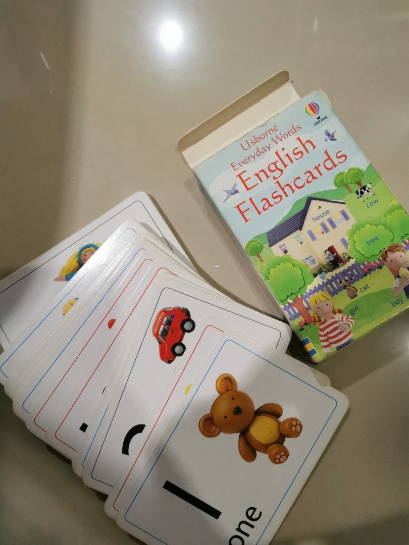 Usborne English Flashcards 50pcs, Hobbies & Toys, Books & Magazines ...
