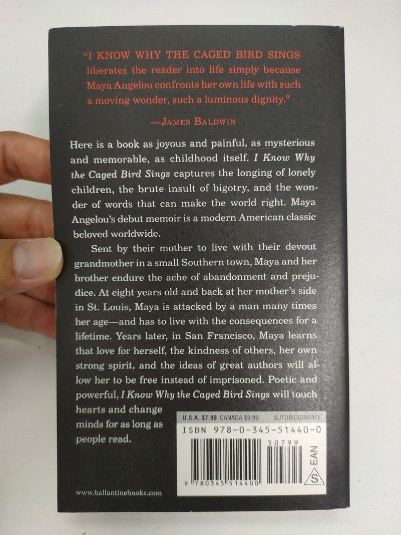 [Used] I Know Why the Caged Bird Sings by Maya Angelou (Nonfiction ...