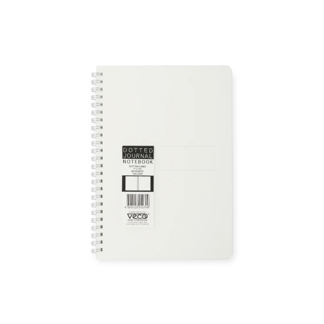 VECO White A5 Journal Notebook - Dotted, Hobbies & Toys, Stationary ...