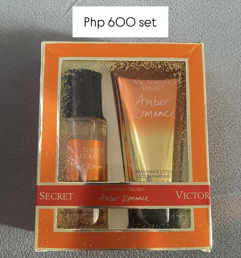 Victoria's Secret Amber Romance Set, Beauty & Personal Care, Fragrance ...