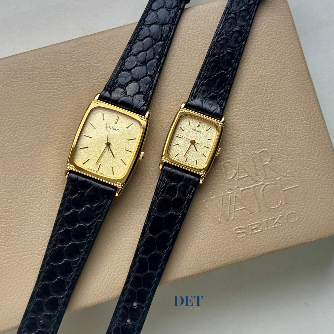 Vintage Seiko Chariot Tank Pair, Luxury, Watches on Carousell