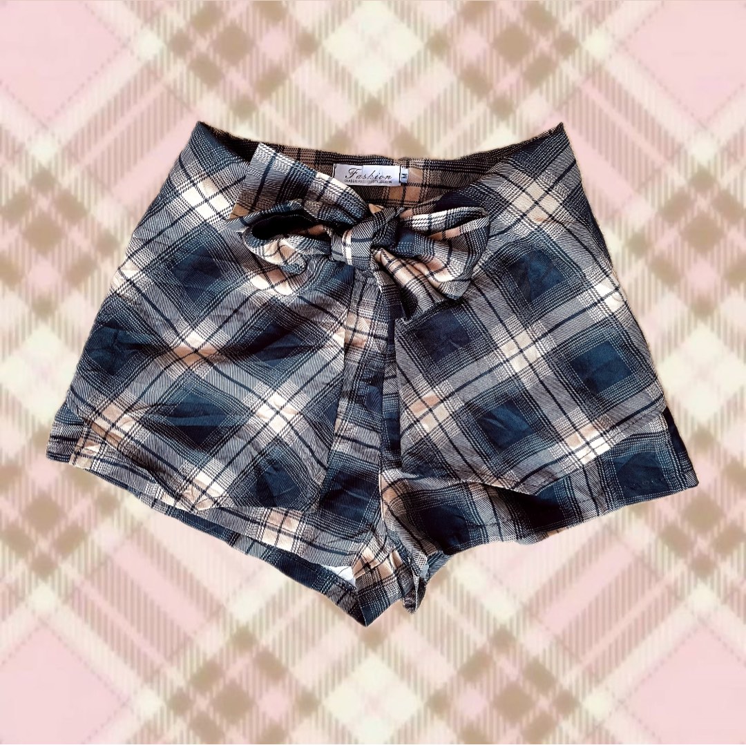 Y2k shorts ribbon hooded style himekaji himegyaru jirai grunge acubi ...