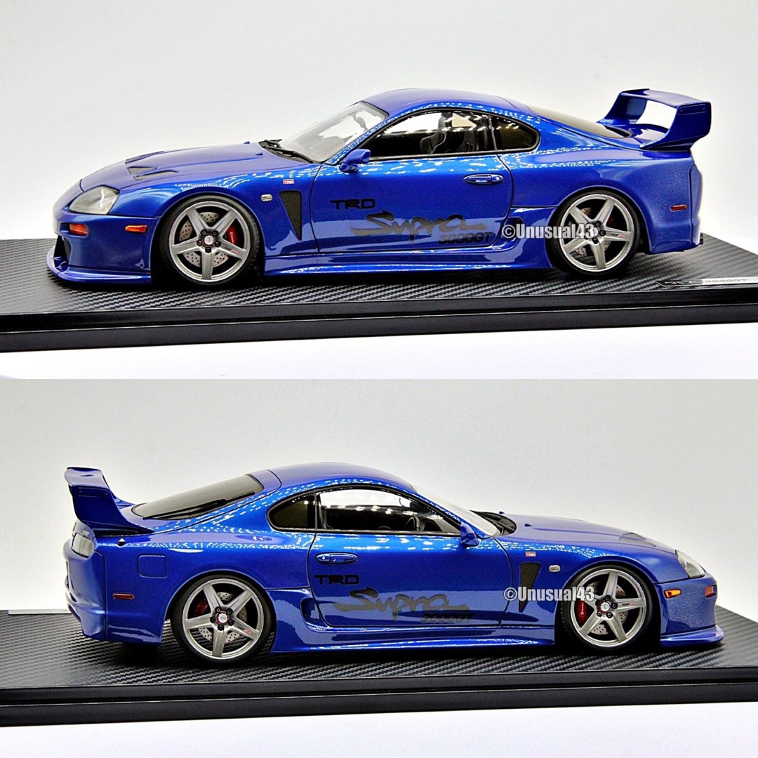 1/18 Ignition Model Toyota Supra (A80) TRD 3000GT Blue Metallic ...