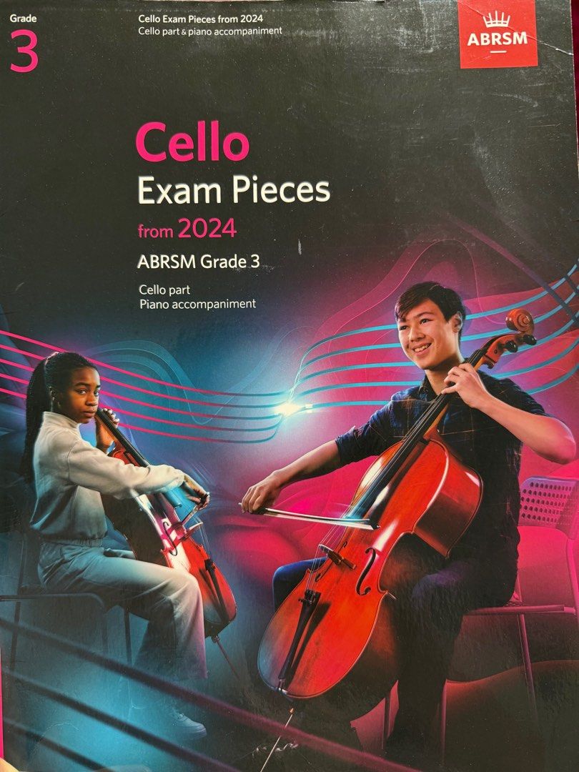 ABRSM Cello Exam Pieces from 2024 Grade 3, Hobbies & Toys, Music & Media, Music Scores on Carousell