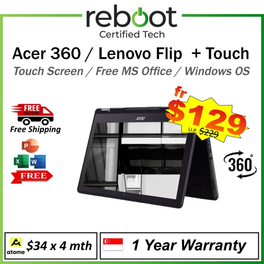 Acer 360 Flip Laptop - Acer 360° Flip Laptop – Fully Rotatable Design ...