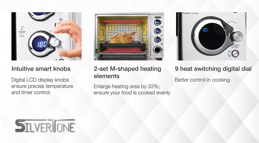 Aztech Inno Bake Digi-Convection Oven 45L, TV & Home Appliances ...