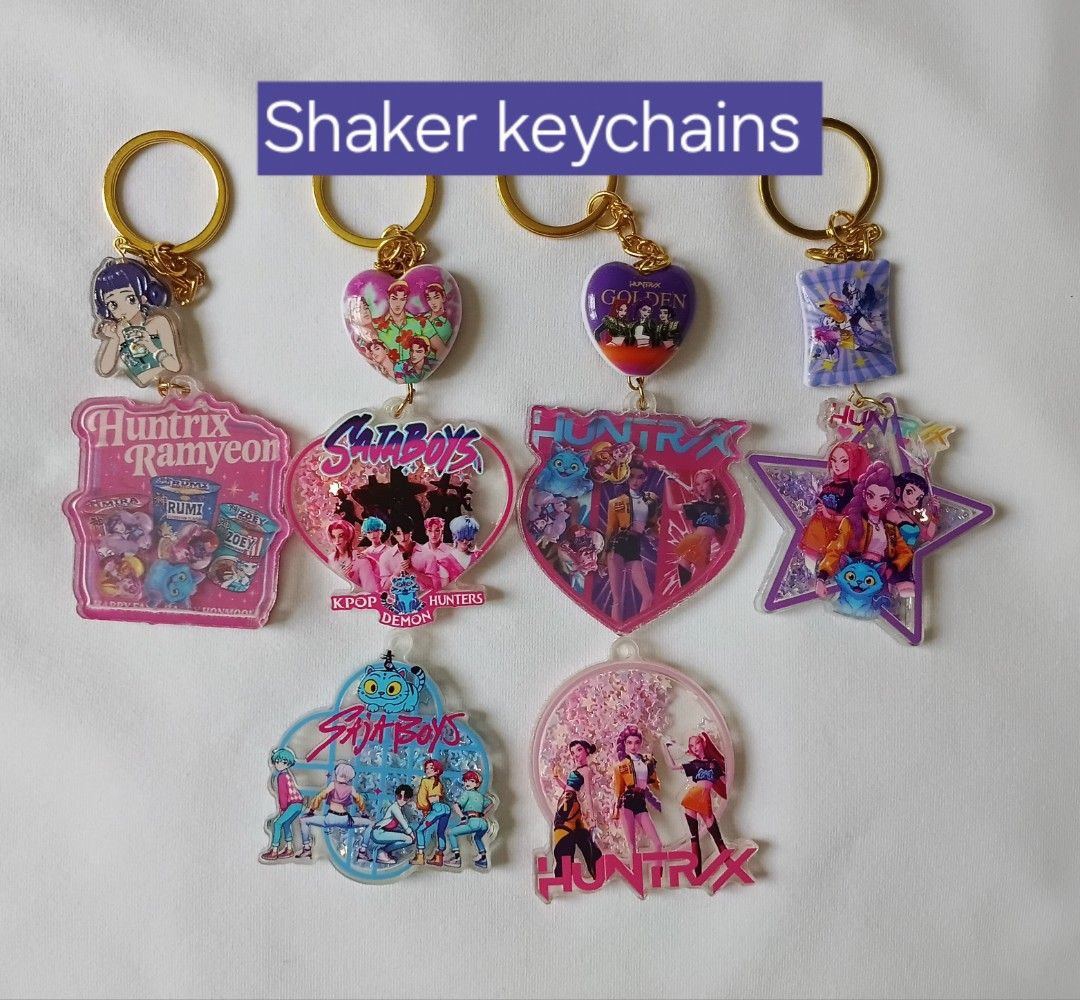Kpop Demon Hunters Keychain Gifts & 2-tier Shaker Customised Keychains ...