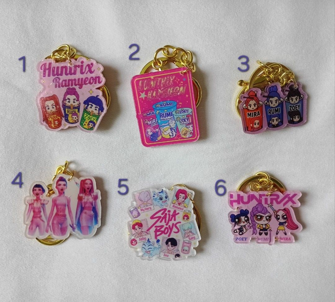 Kpop Demon Hunters Keychain Gifts & 2-tier Shaker Customised Keychains ...