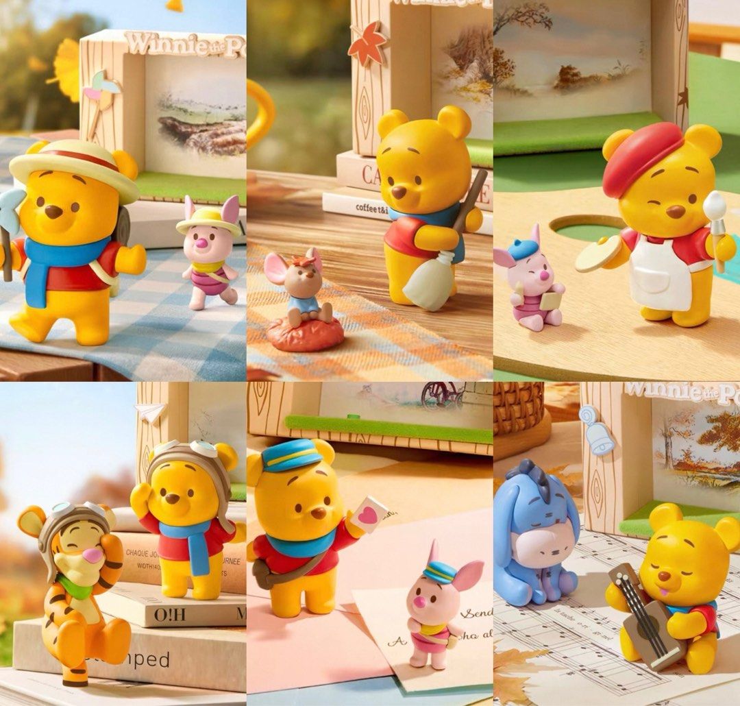 MINISO WINNIE THE POOH AUTUMN OUTING SERIES / FULL SET / CONFIRMED ...