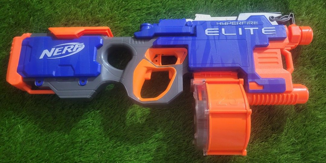 Nerf Hyperfire Elite (Motorized), Hobbies & Toys, Toys & Games on Carousell