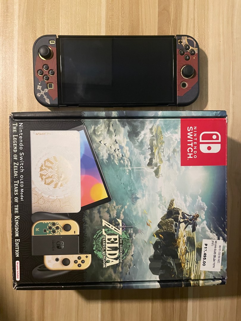 Nintendo Switch Oled Zelda Edition, Video Gaming, Video Game Consoles ...