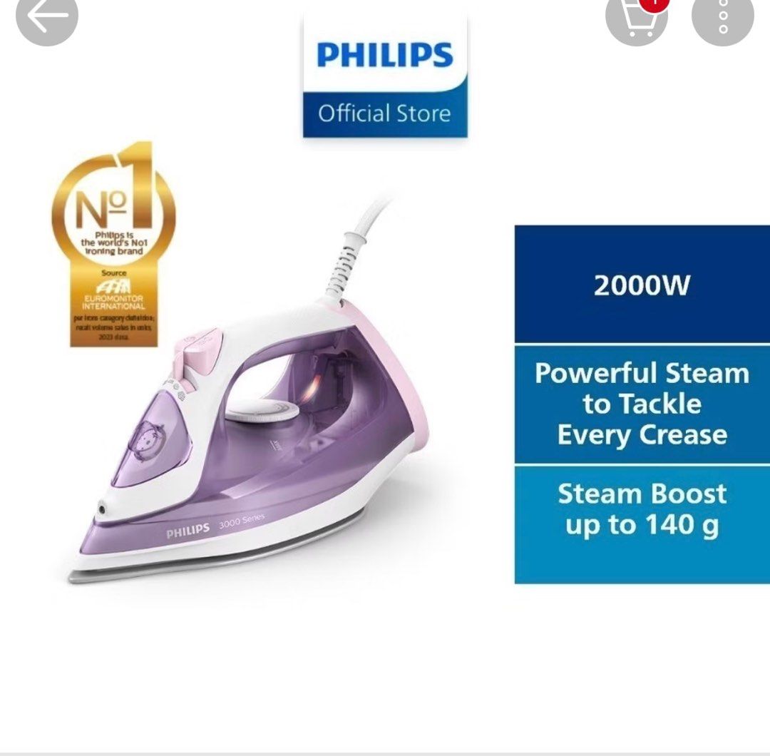 Philips steam iron, TV & Home Appliances, Irons & Steamers on Carousell