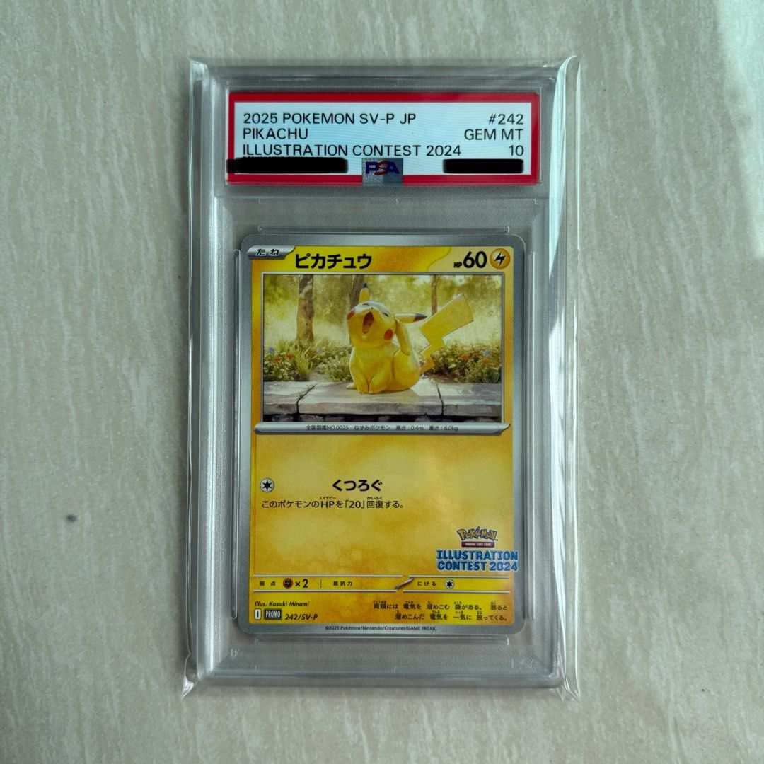 Pokemon TCG Pikachu Illustration Contest 2024 242/SV-P JP PSA 10 ...