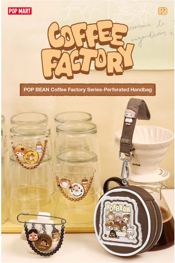 Pop Bean Coffee Factory Series Perforated Handbag [Dimoo], Hobbies ...