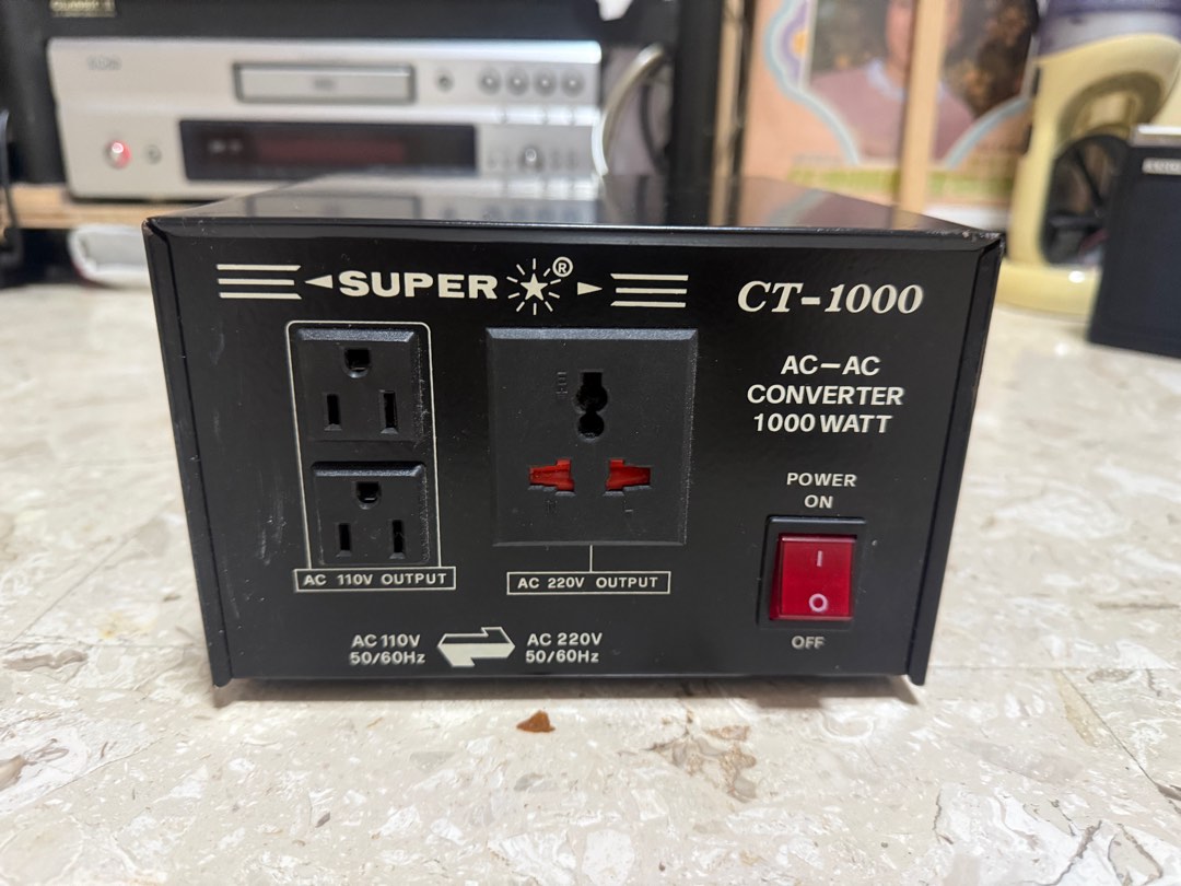 Super CT-1000 AC-AC Converter 1000W, TV & Home Appliances, Electrical ...